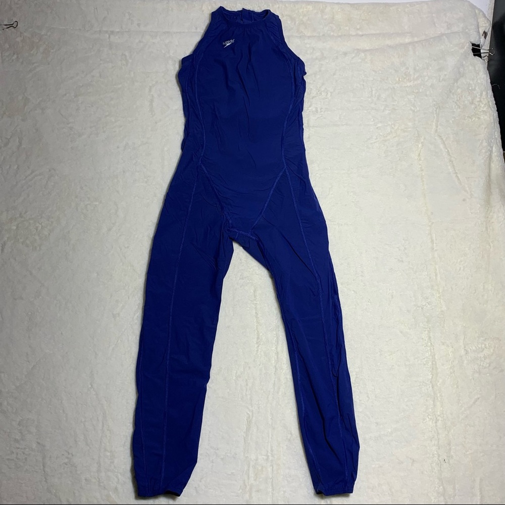 Rare Vtg Speedo Aquablade Full Body Suit Swimsuit Tec… - Gem